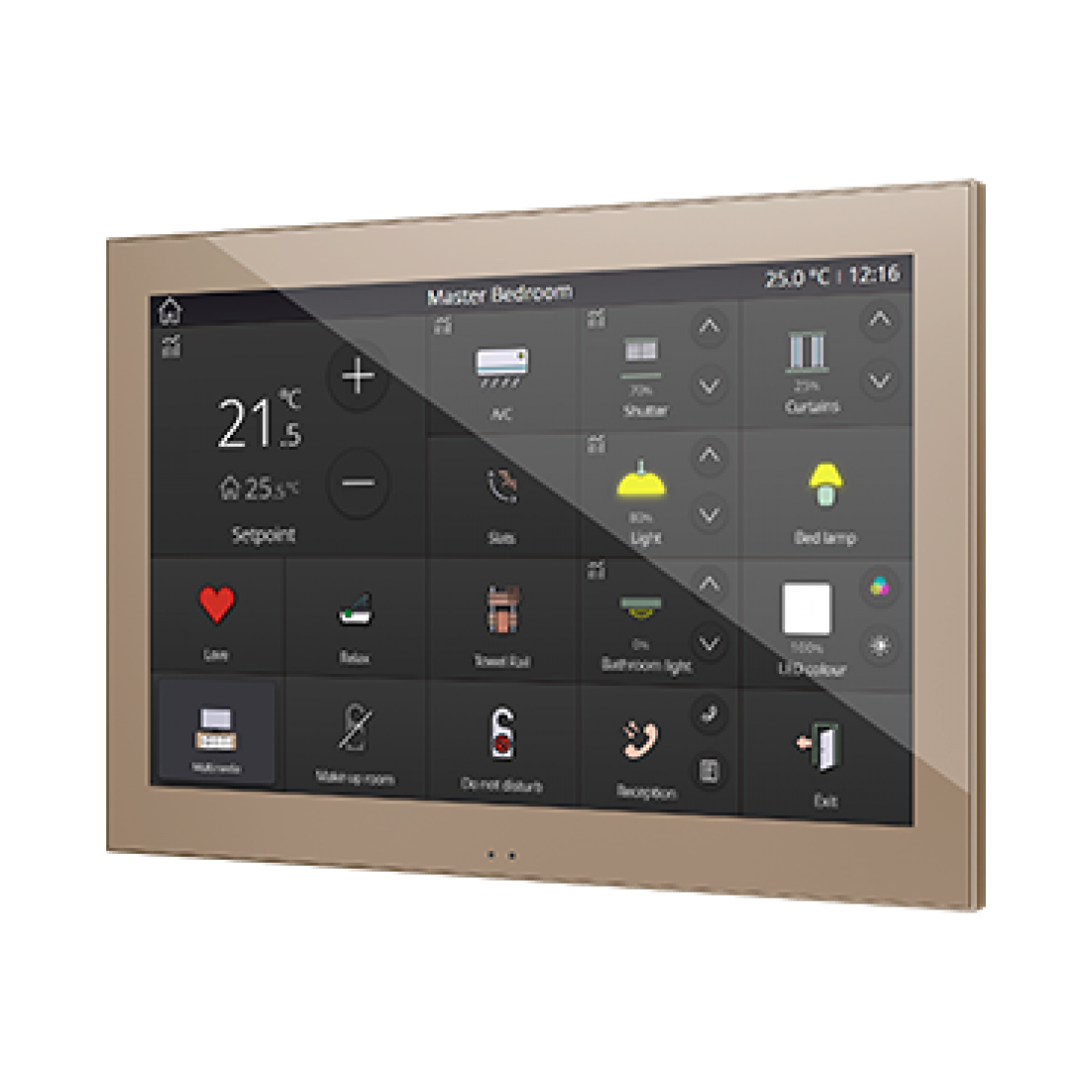 Color capacitive touch panel with 10" display